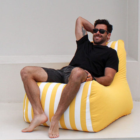 Bright Outdoor Reversible Triangle Bean Bags by Mooi Living